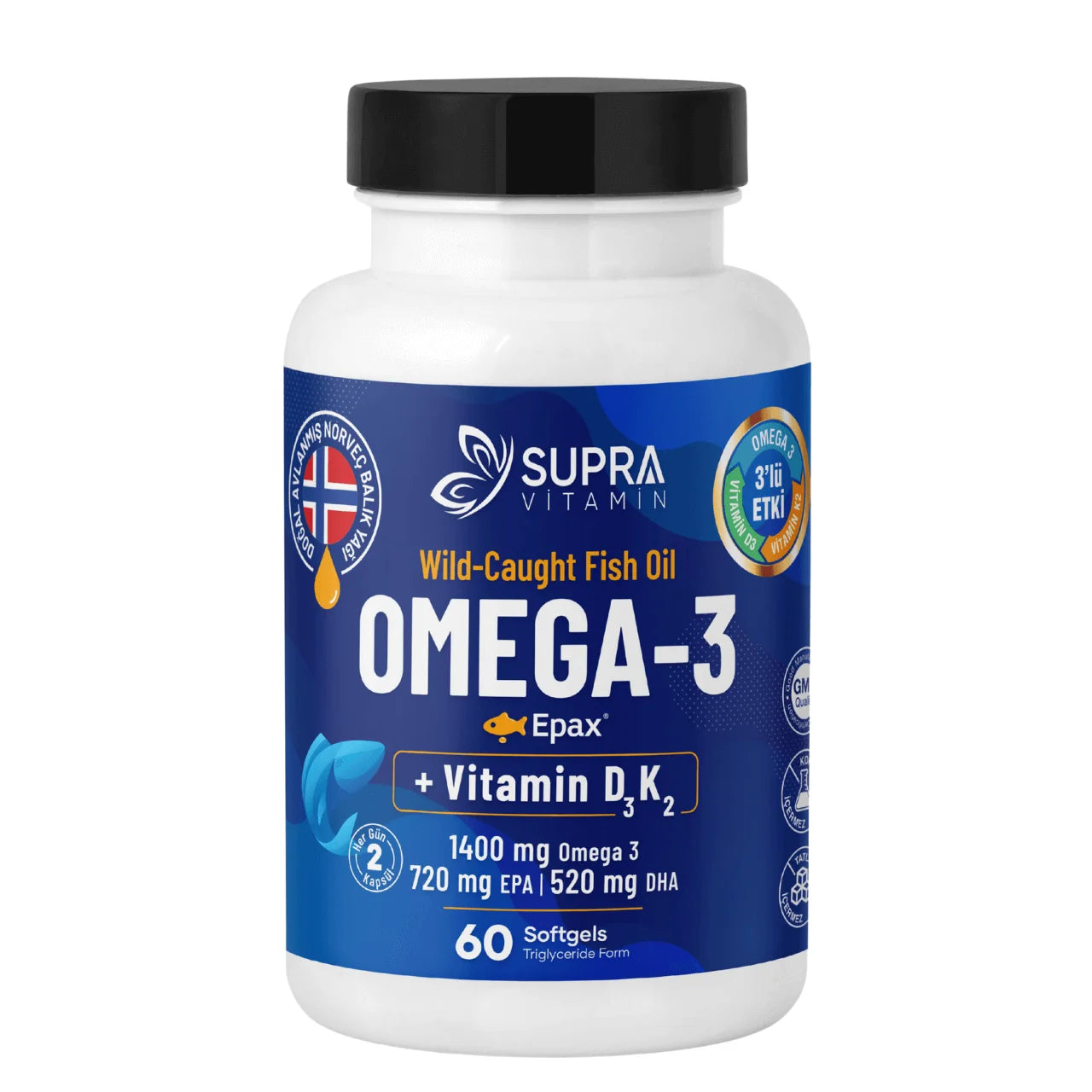 Omega-3 - Norveç Balık Yağı | IFOS & FDA Onaylı Epax® – Supra Protein